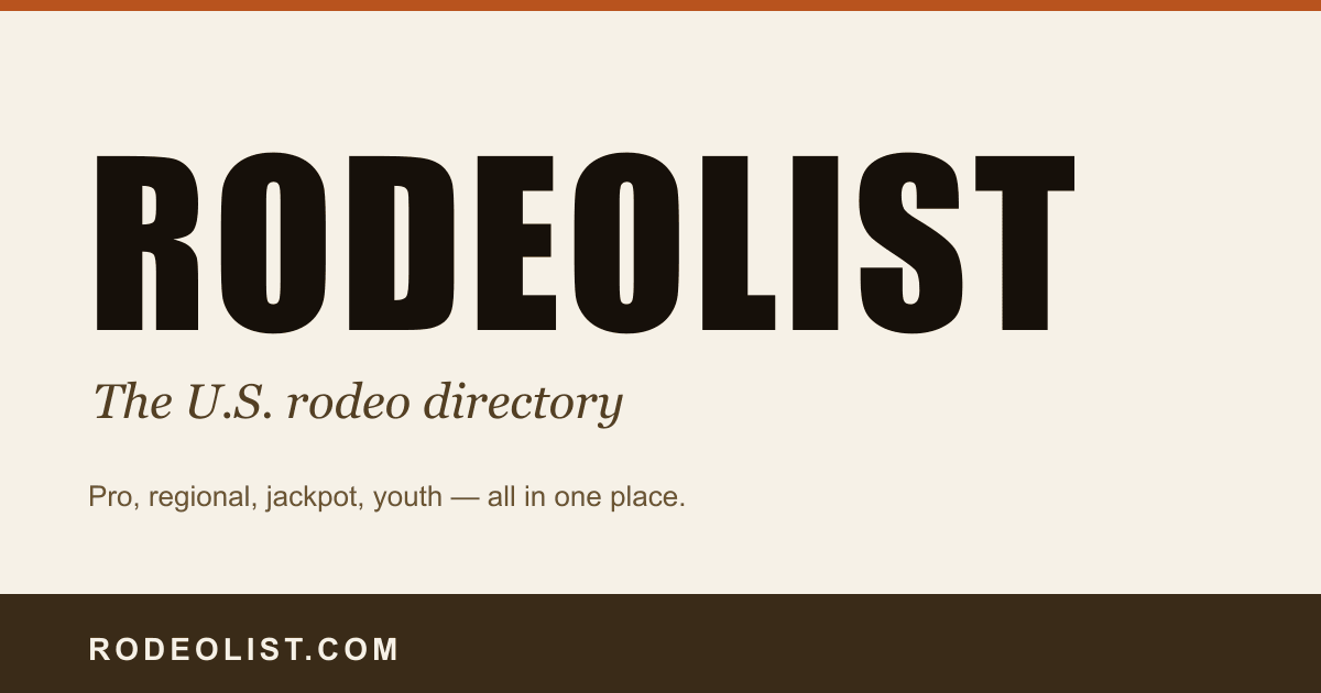 RodeoList — find rodeo events across the United States